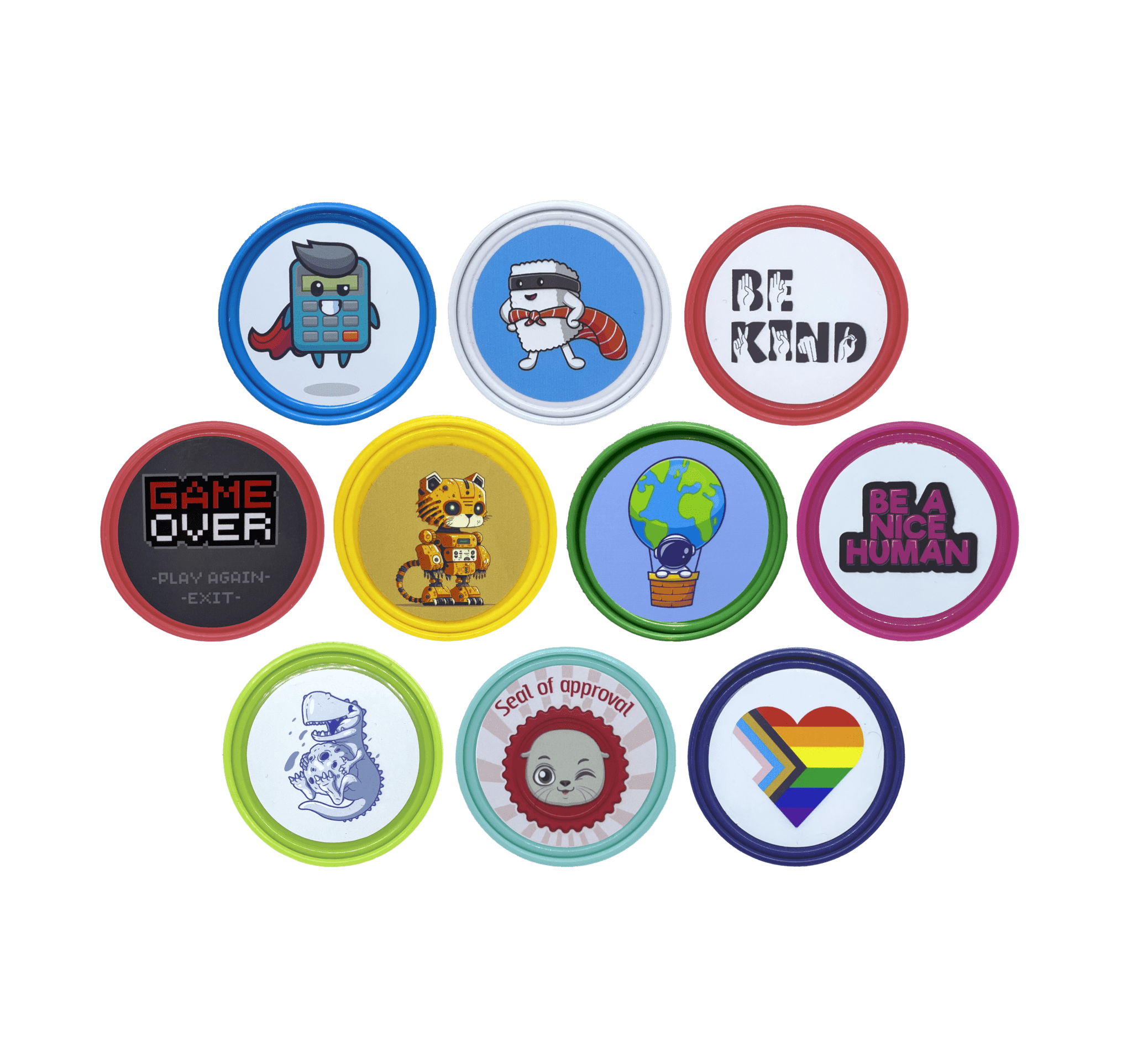 Pop Badges - Casual – Oojamabobs